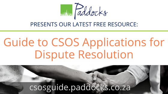 CSOS application for dispute resolution form | Thinking Inside the Box